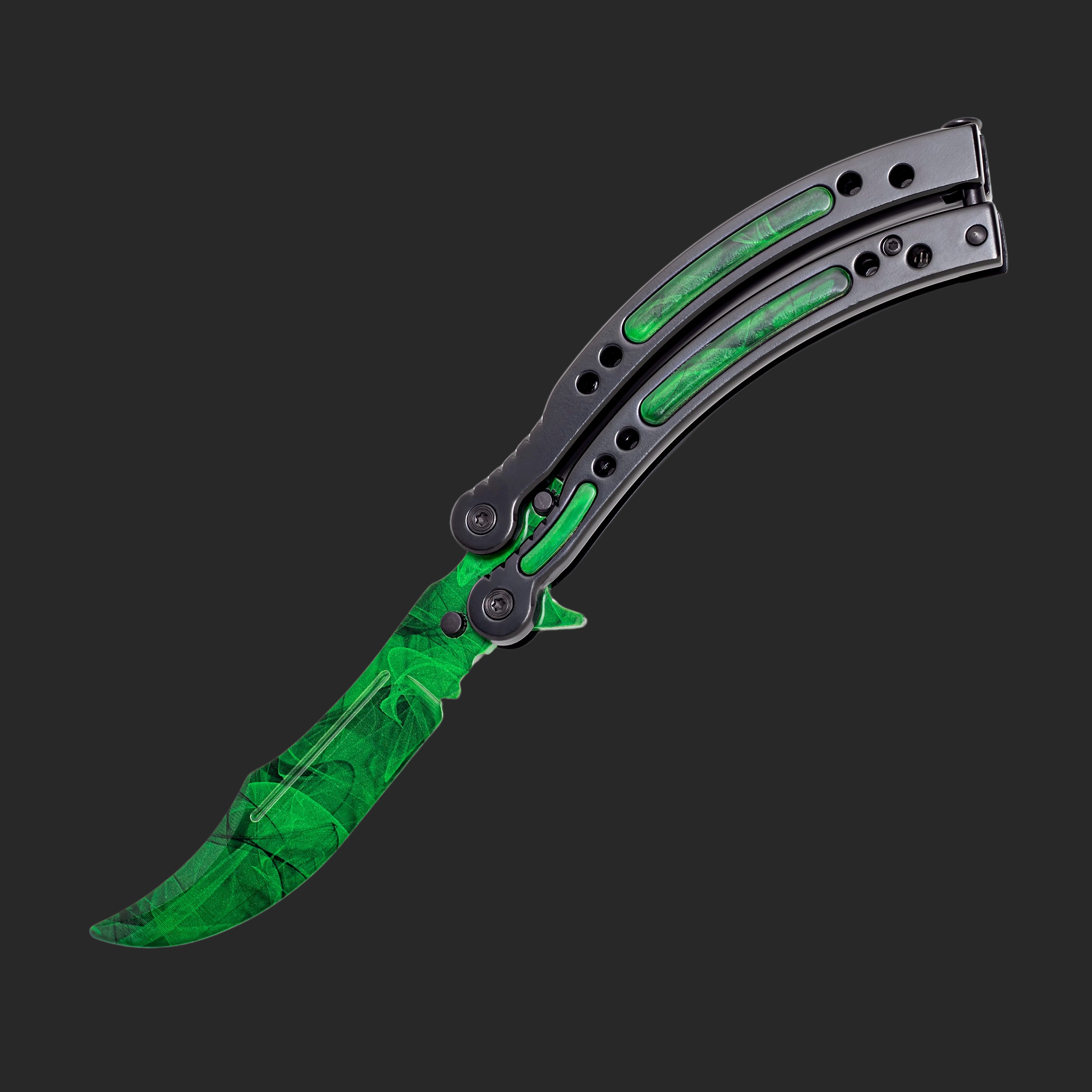 Butterfly Emerald | Real CS2 custom made IRL by LootKnife